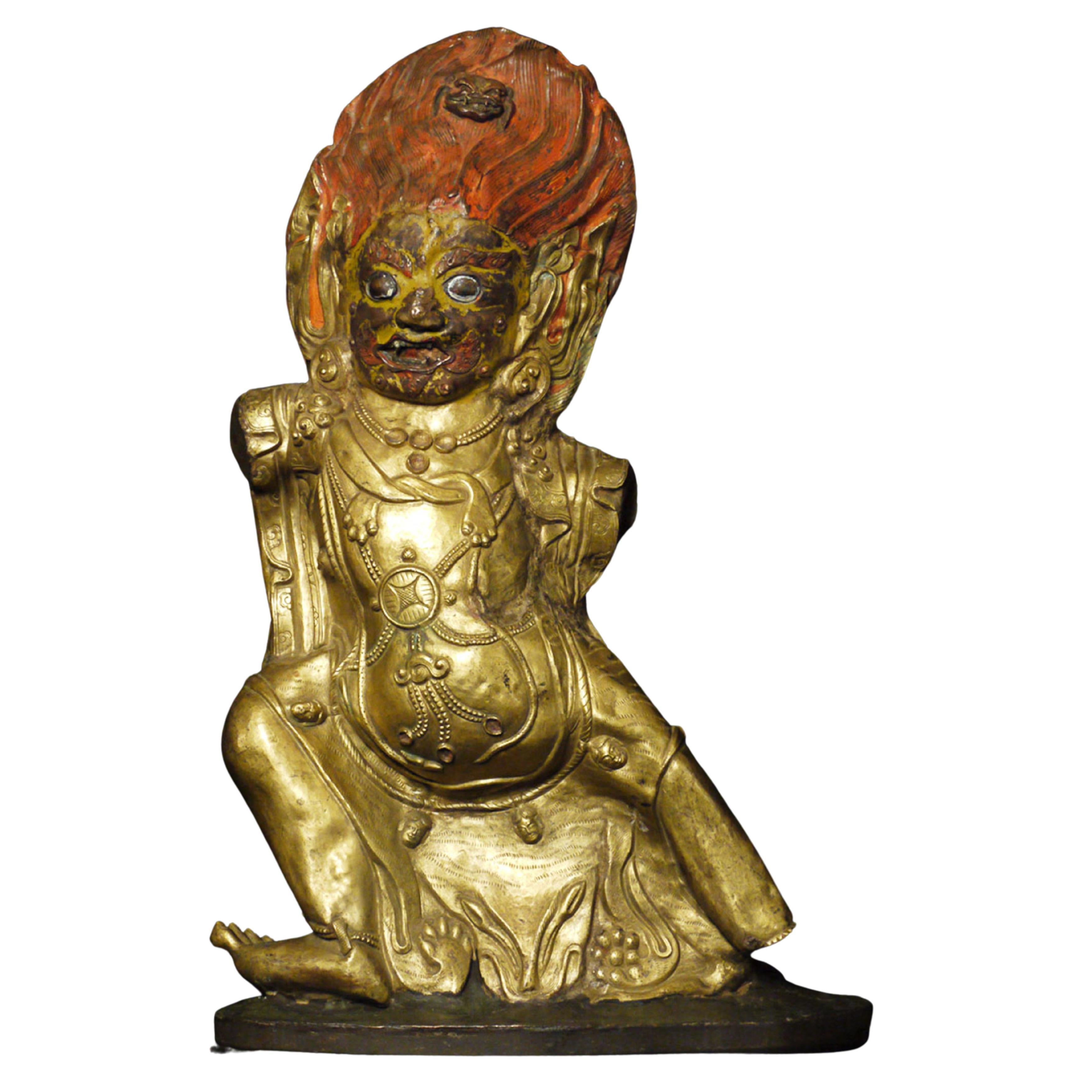 Collection of 3 Carved Wooded Asian Deities at 1stDibs