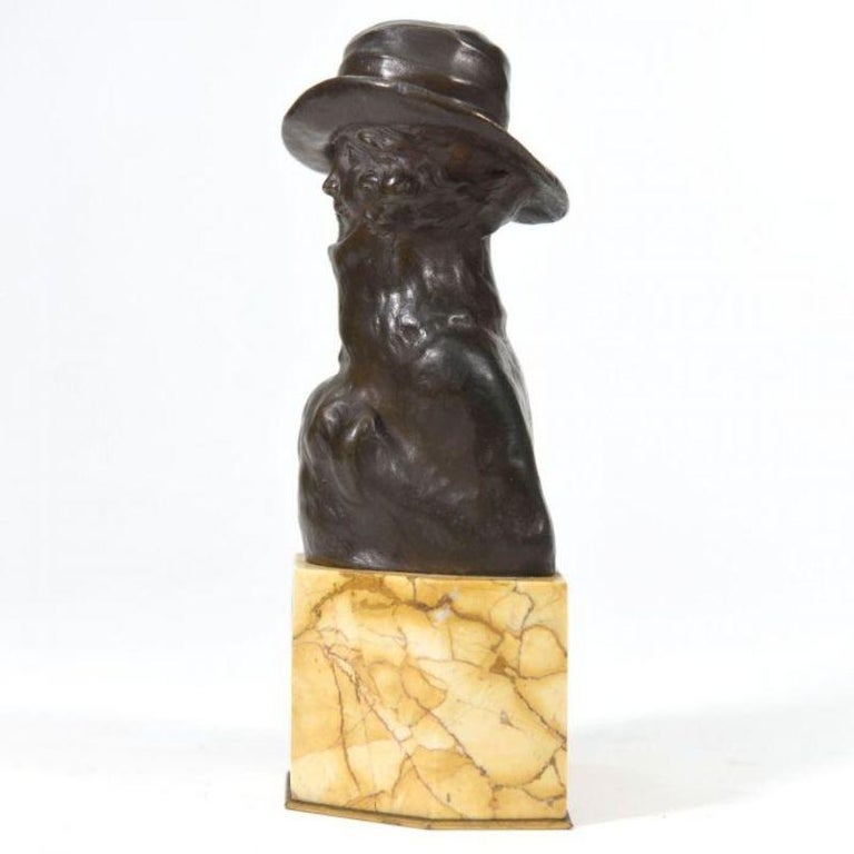 1900, Bronze Bust of Octave Lelièvre For Sale at 1stDibs