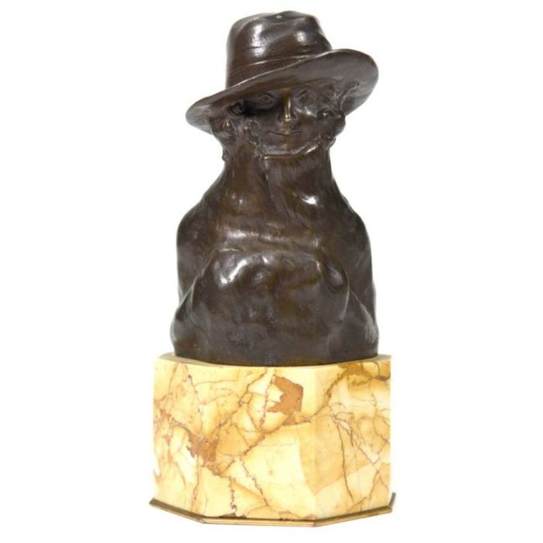 1900, Bronze Bust of Octave Lelièvre For Sale at 1stDibs