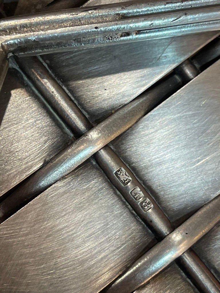 1900 ‘Pair of Presentation Baskets in Silvered Metal from Parisian ...