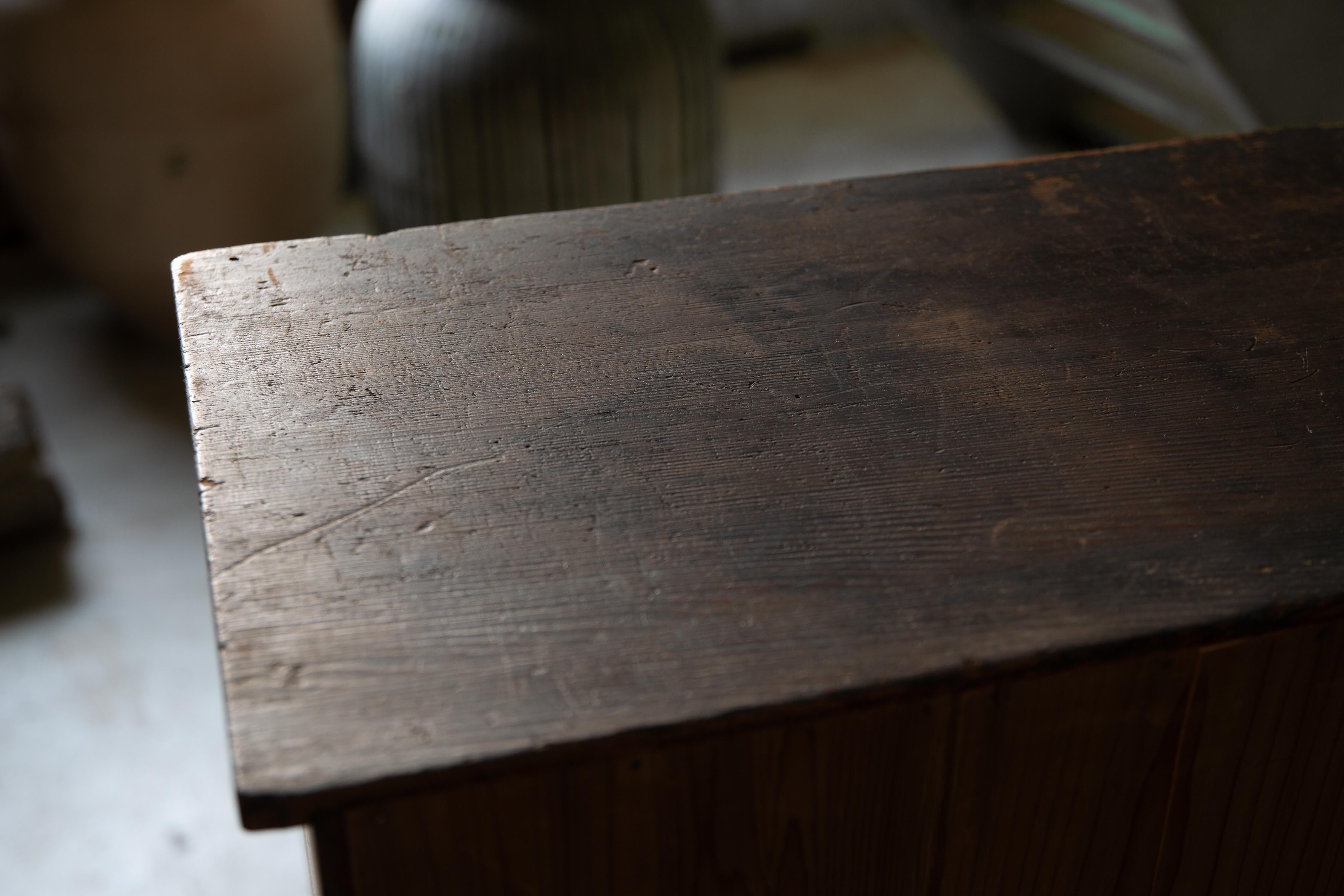 1900s-20s Meij-Taisho Japanese Wabi-Sabi Cabinet Yakusugi cedar, bamboo ...