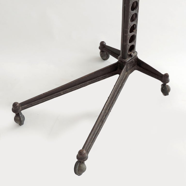 1900s Adjustable Utility Table in Metal and Wood For Sale at 1stDibs