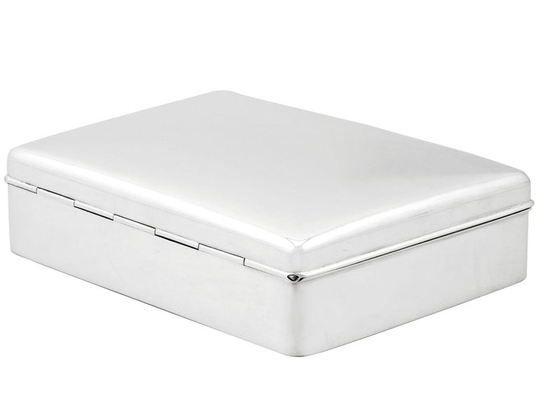 1900s Antique Chinese Export Silver Cigarette Box For Sale at 1stDibs