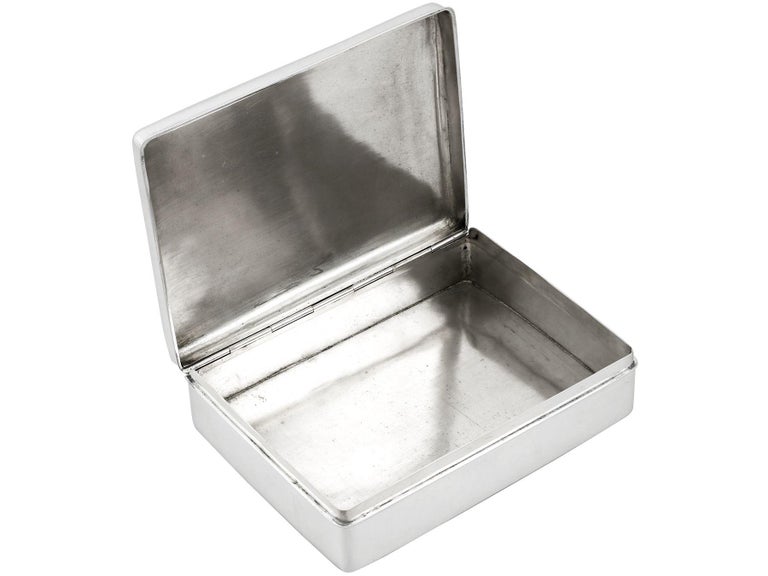 1900s Antique Chinese Export Silver Cigarette Box For Sale at 1stDibs