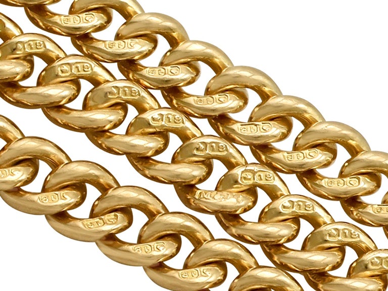 1900s Antique Fob Chain in Yellow Gold at 1stDibs | platinum fob chain ...