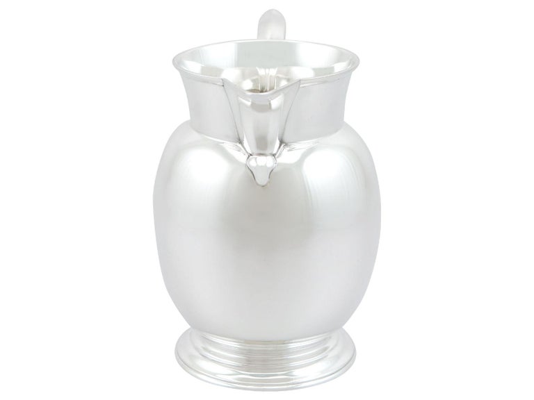 1900s Antique Sterling Sterling Silver Milk/Water Jug For Sale at 1stDibs