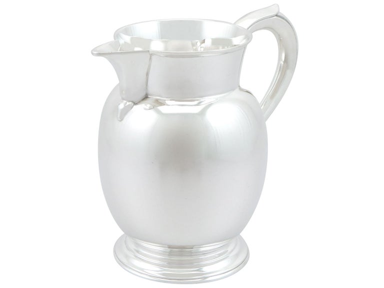 1900s Antique Sterling Sterling Silver Milk/Water Jug For Sale at 1stDibs