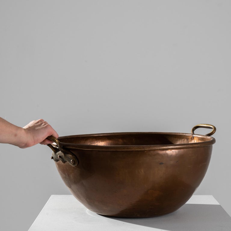 1900s Belgian Copper Bowl For Sale at 1stDibs