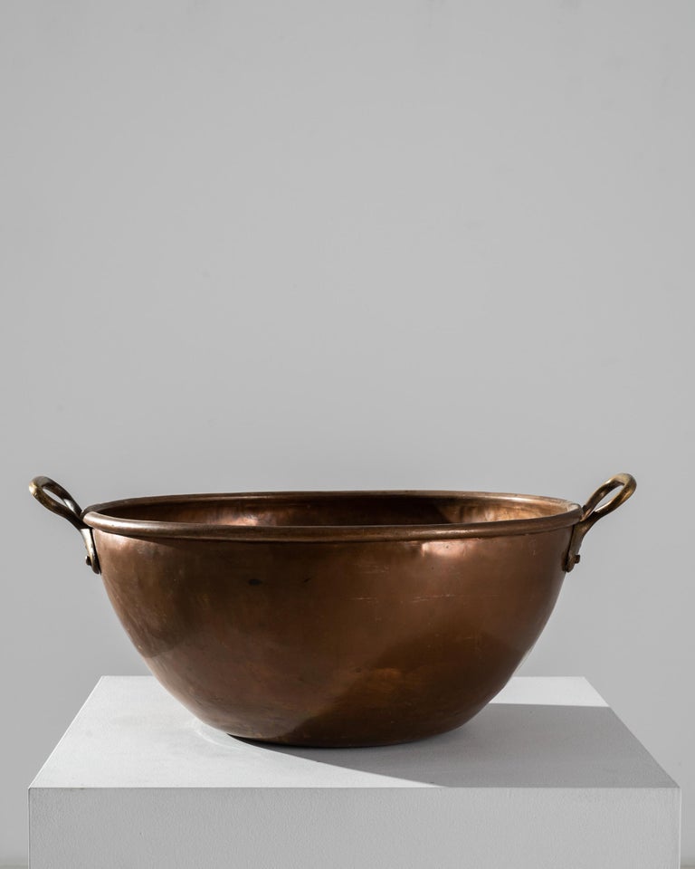1900s Belgian Copper Bowl For Sale at 1stDibs