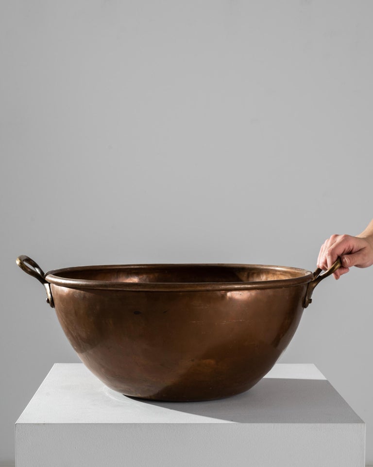 1900s Belgian Copper Bowl For Sale at 1stDibs