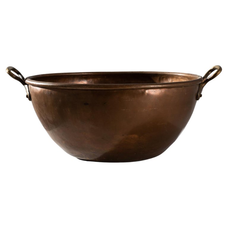 1900s Belgian Copper Bowl For Sale at 1stDibs