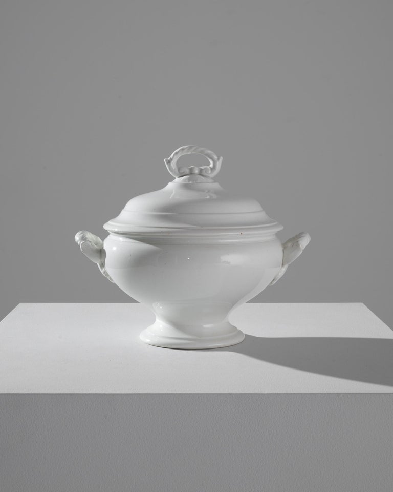 1900s Belgian Porcelain Tureen For Sale at 1stDibs