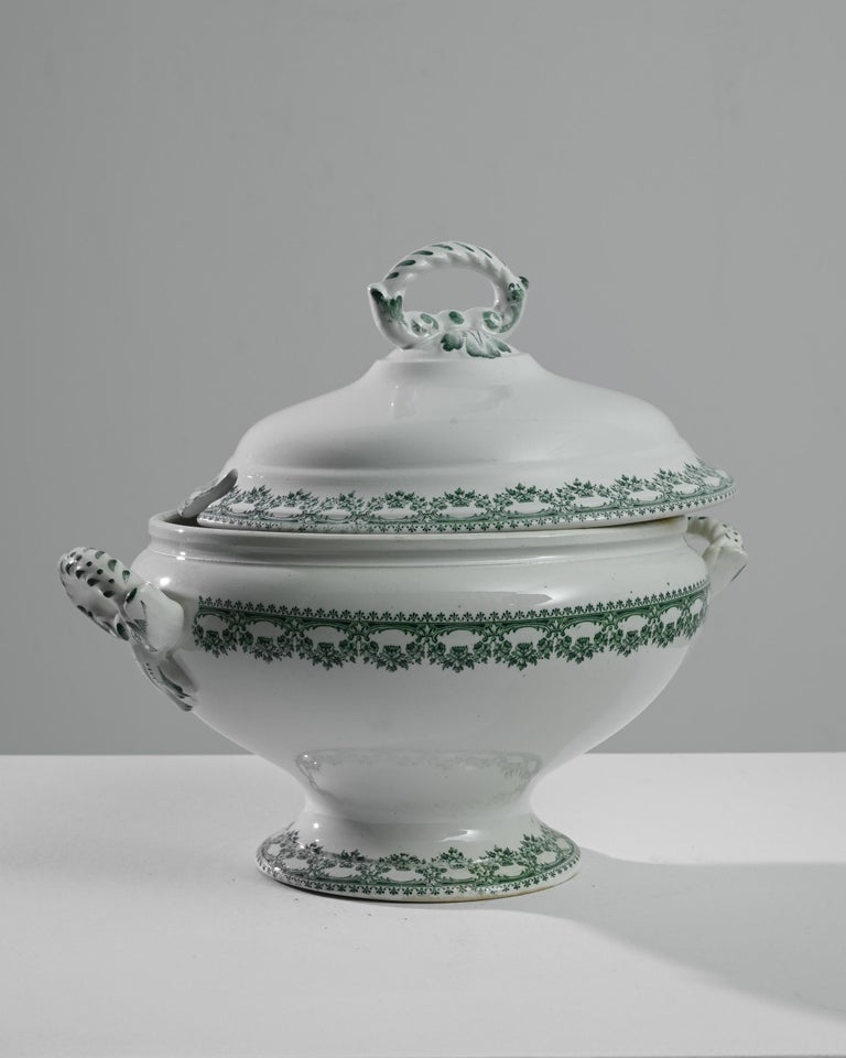 1900s Belgian Porcelain Tureen at 1stDibs