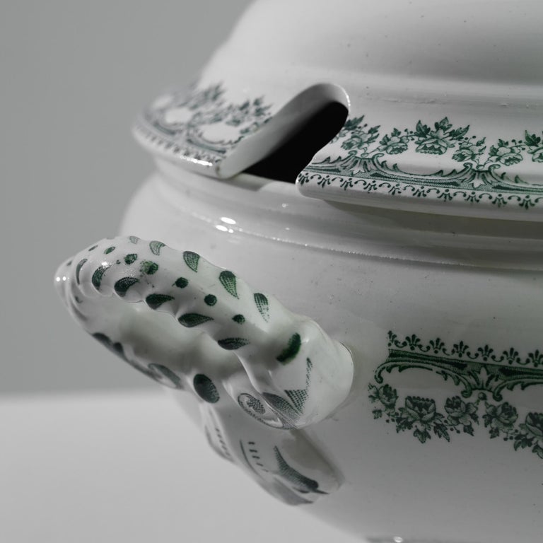 1900s Belgian Porcelain Tureen at 1stDibs