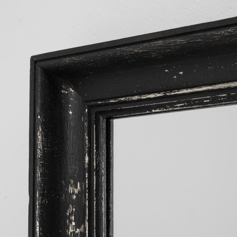 1900s Black Patinated Wall Mirror For Sale at 1stDibs
