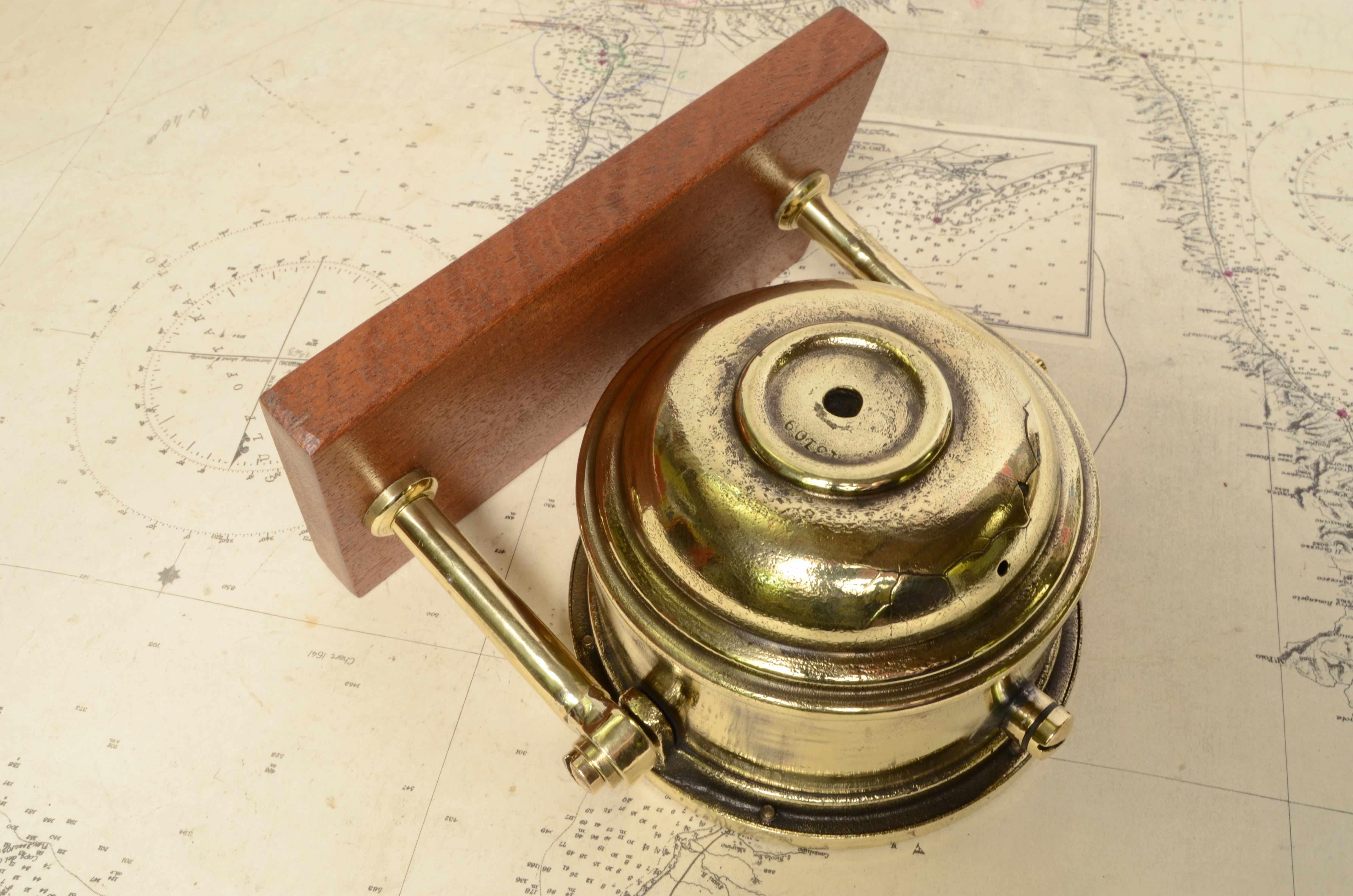 1900s Brass Magnetic Compass Signed Simpson Lawrence Glasgow Antique ...