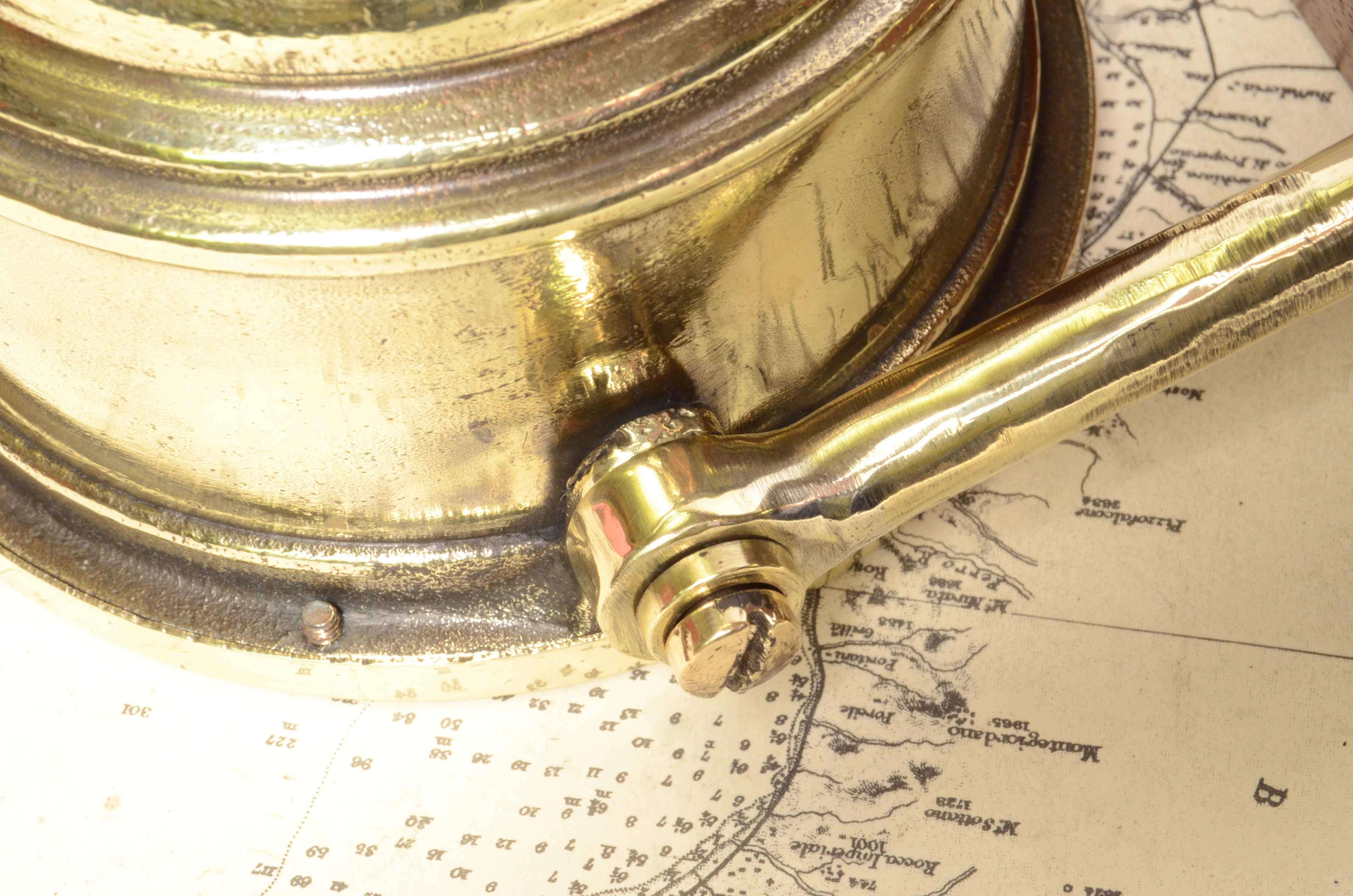 1900s Brass Magnetic Compass Signed Simpson Lawrence Glasgow Antique ...