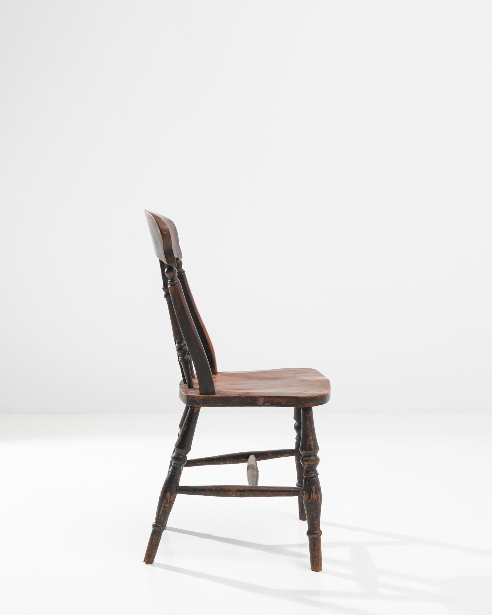 1900s British Splat Back Chair For Sale at 1stDibs