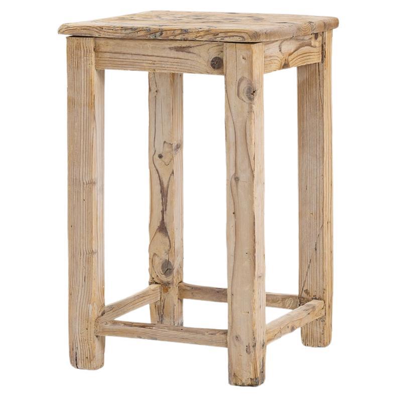French Stool, 1900s, Oak, Antique/ Perriand Style For Sale at 1stDibs