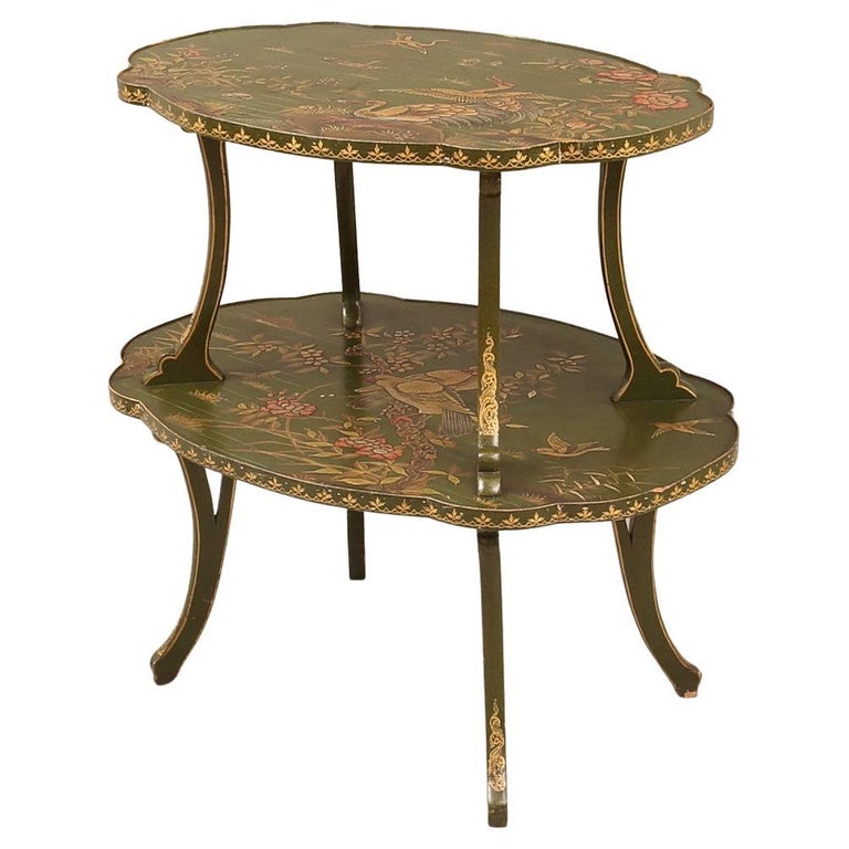 1900s Double Tiered Art Nouveau Side Table For Sale at 1stDibs