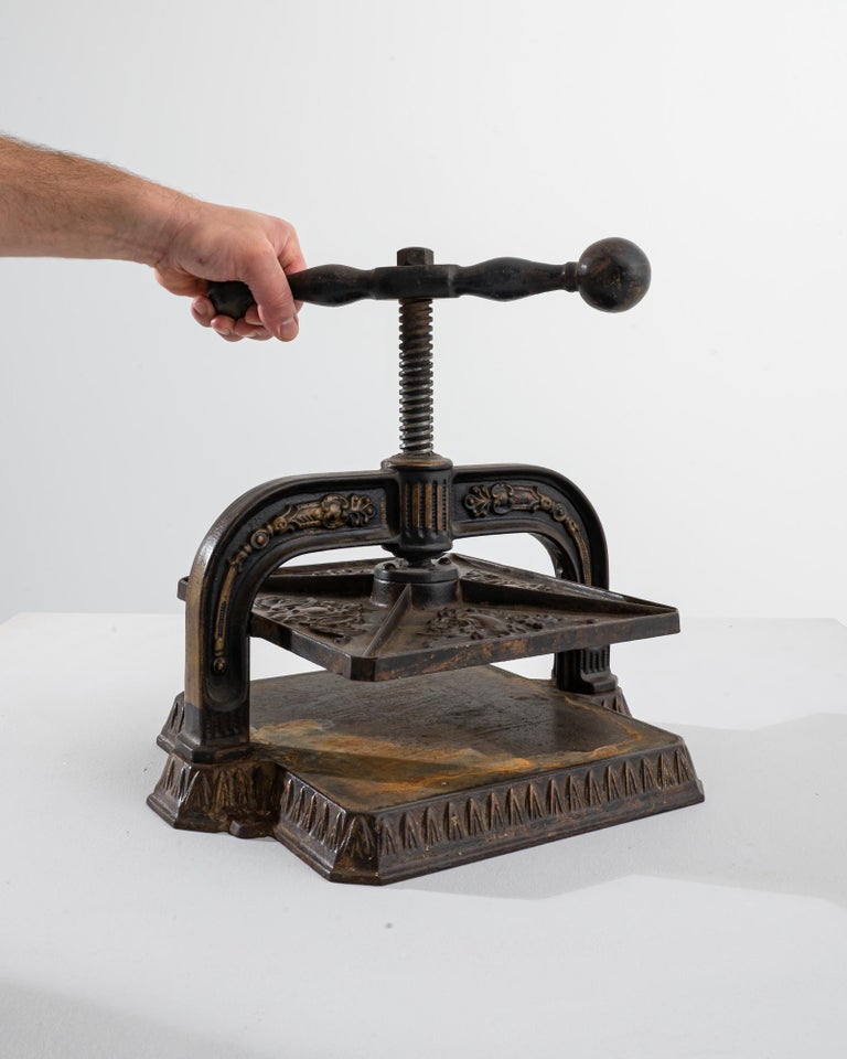 1900s French Cast Iron Book Press at 1stDibs