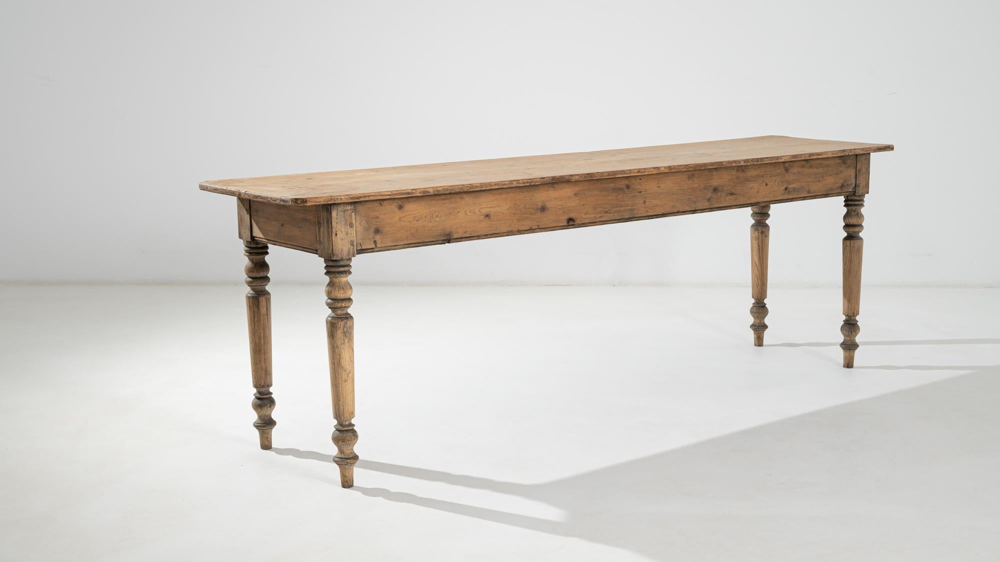 1900s French, Console Table with Baluster Legs at 1stDibs