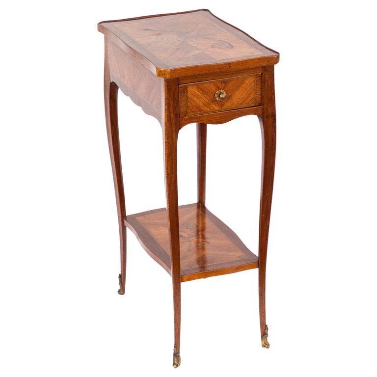 1900s French Inlaid Side Table at 1stDibs