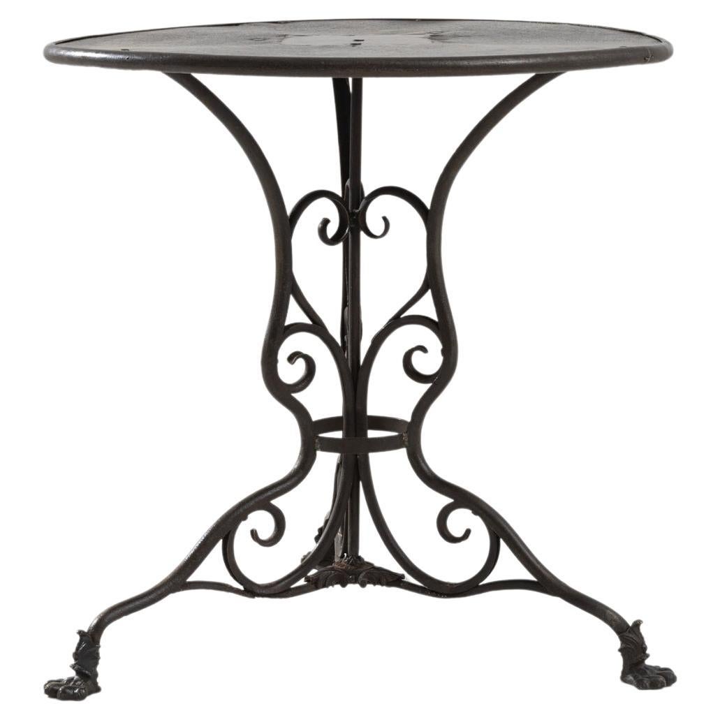1900s French Metal Table For Sale at 1stDibs