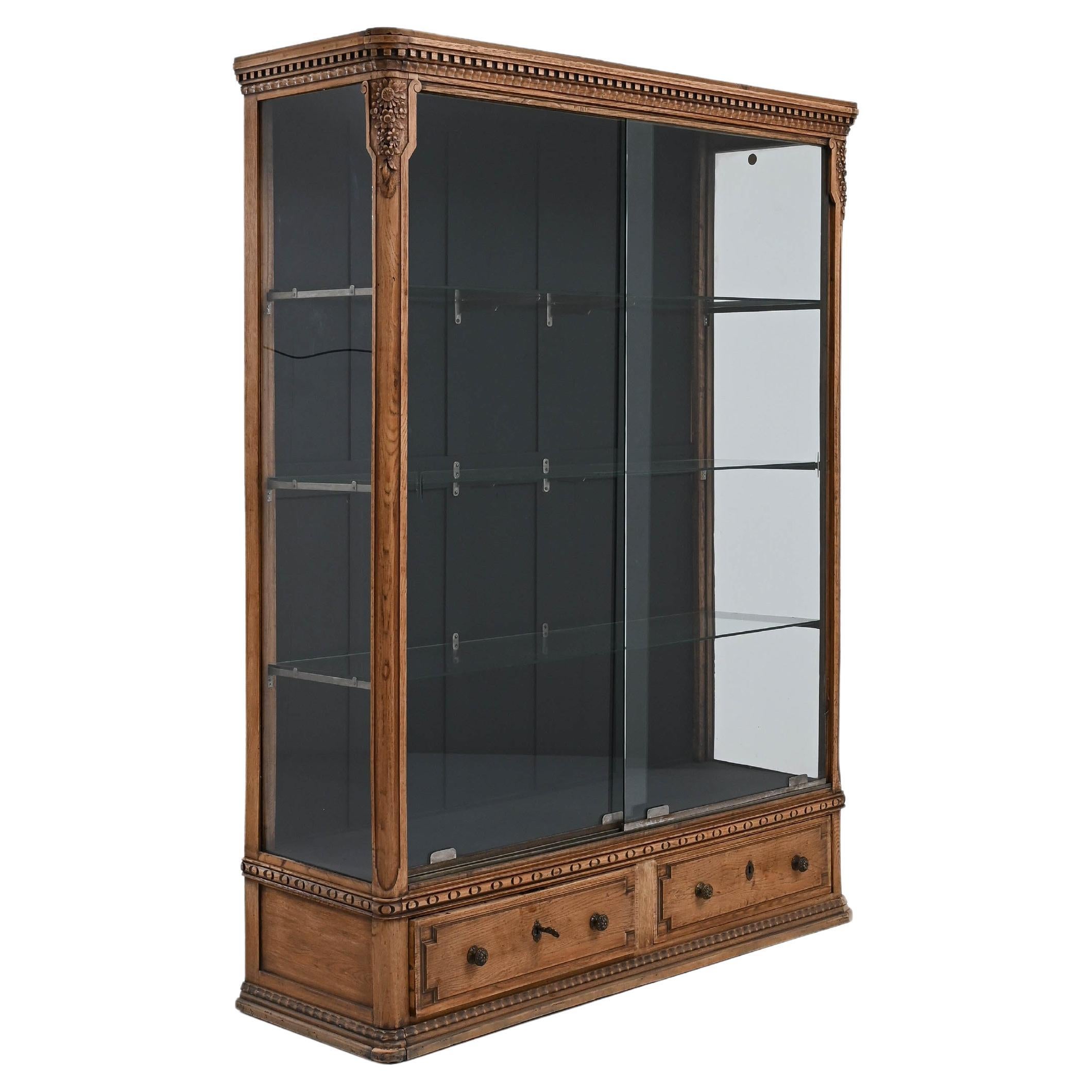 Large Iron and Glass Vitrine at 1stDibs | glass vitrines, vitrine large ...