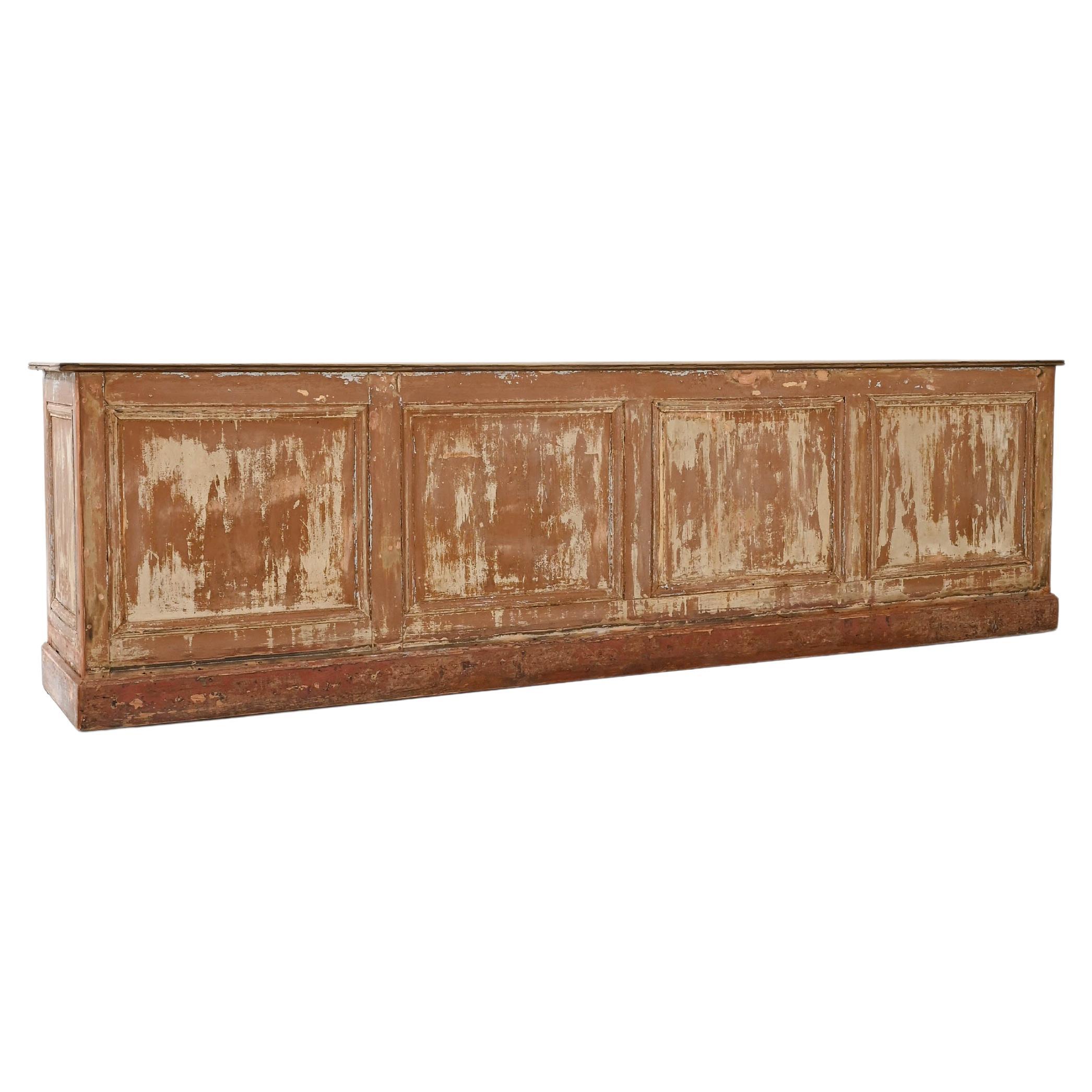 1900s French Patinated Bar For Sale at 1stDibs