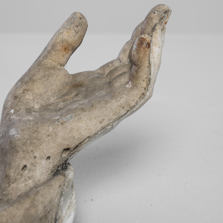 1900s French Plaster Hand Sculpture at 1stDibs
