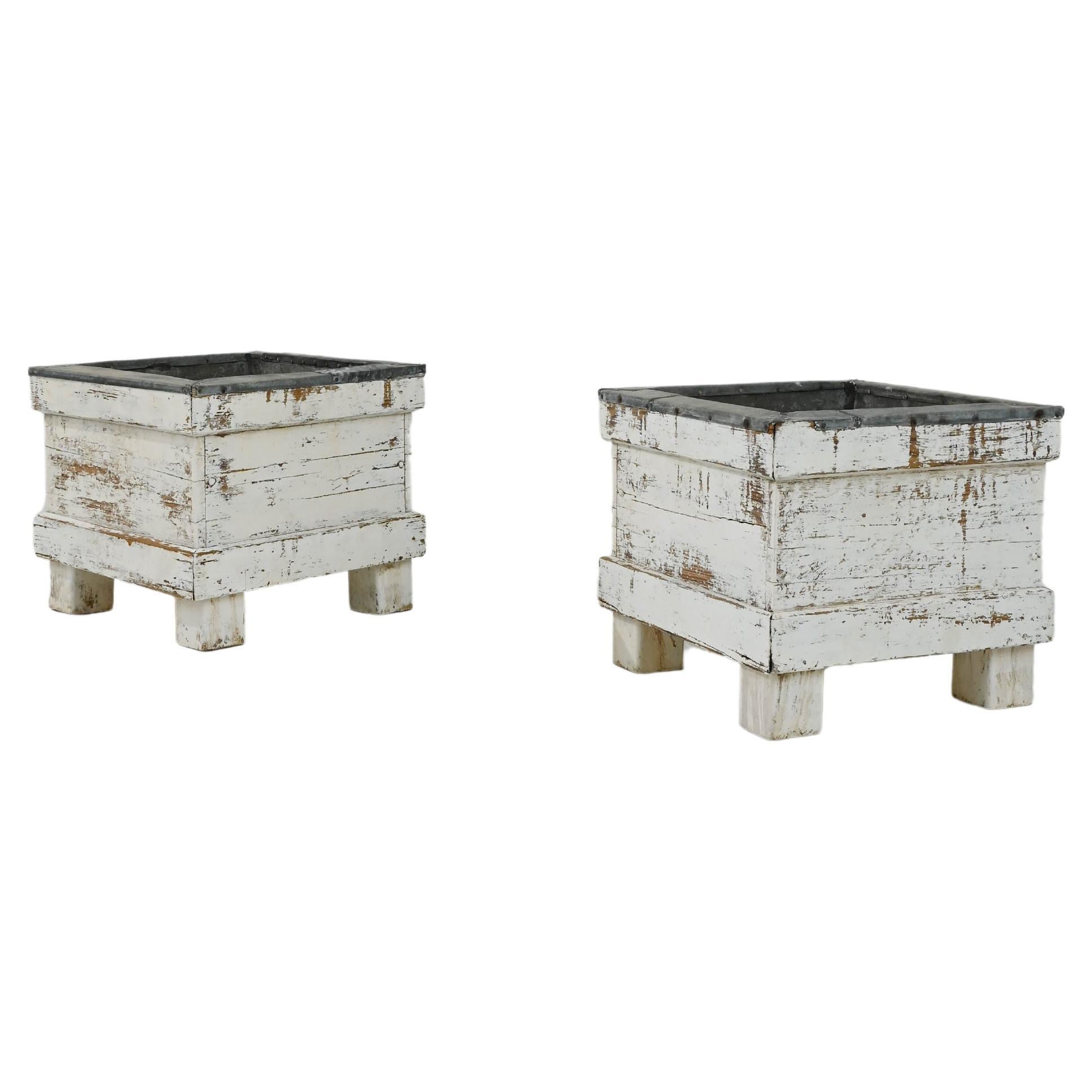 1940's Original French Zinc - Galvanised Bath - Planter For Sale at 1stDibs