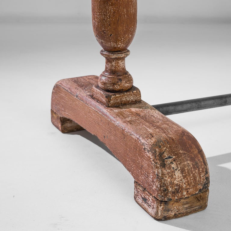 1900s French Wooden Bistro Table For Sale at 1stDibs