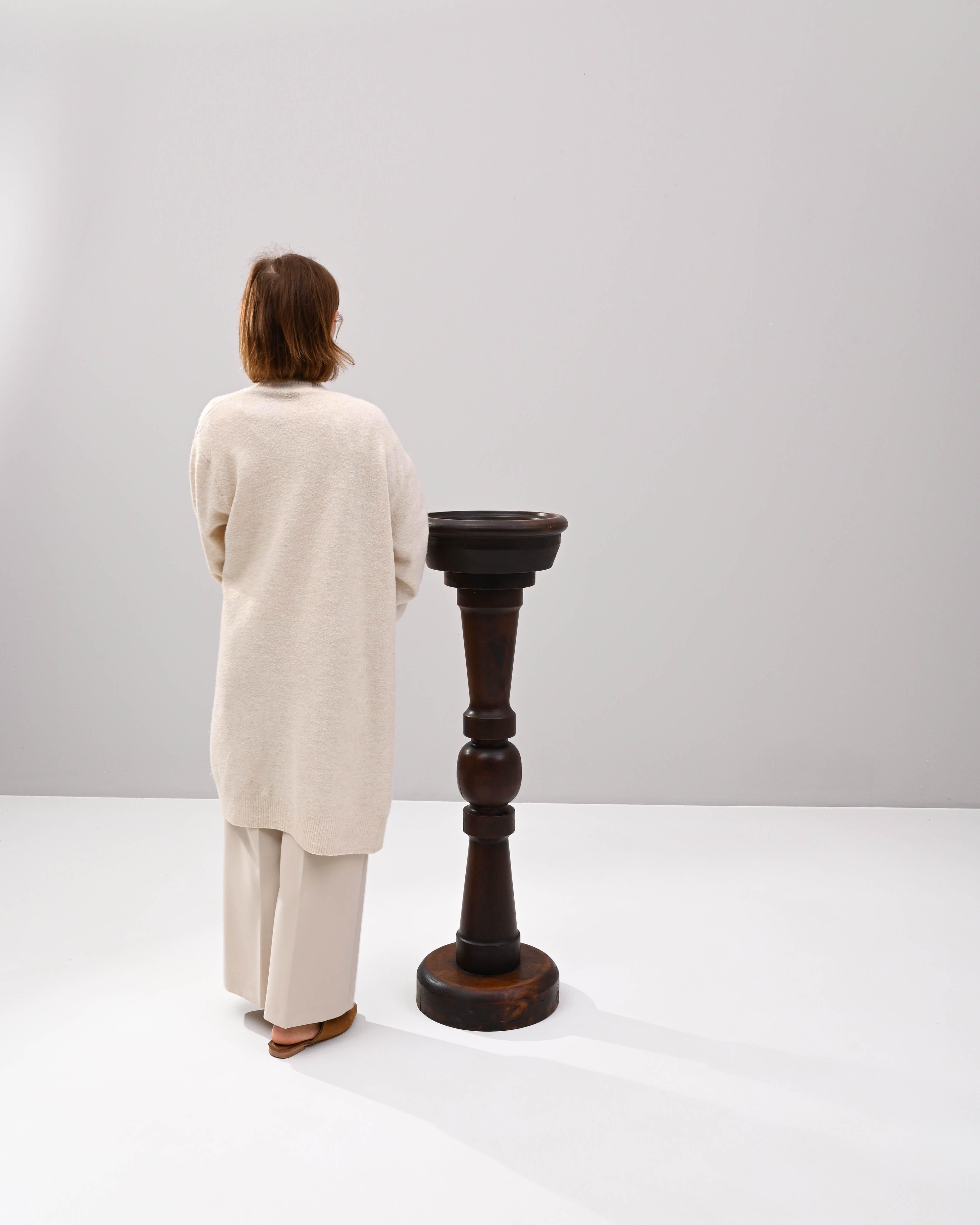 1900s French Wooden Pedestal at 1stDibs