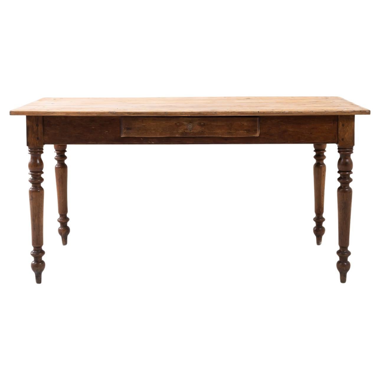 1900s French Wooden Table For Sale at 1stDibs