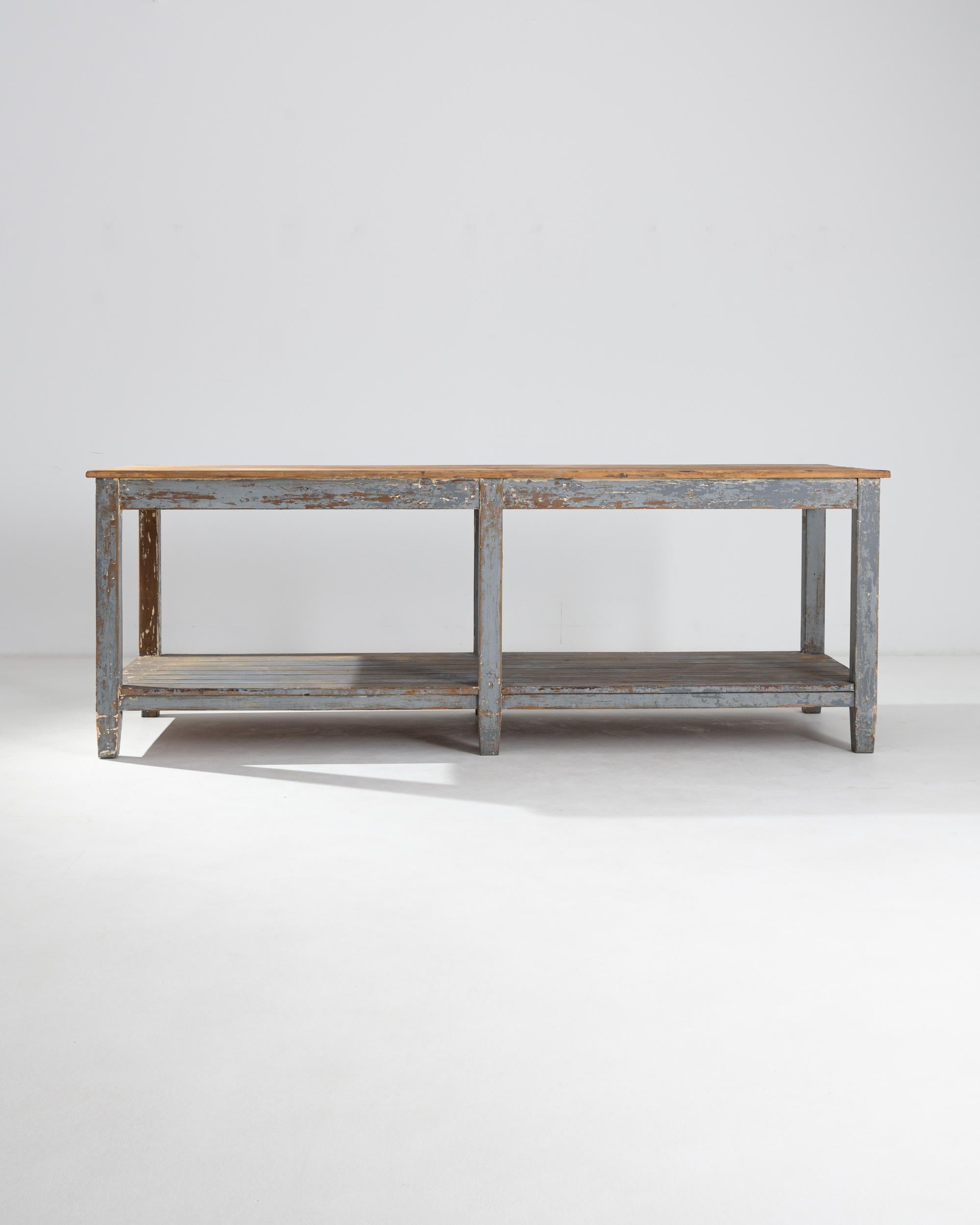 1900s French Work Table with Original Patina at 1stDibs