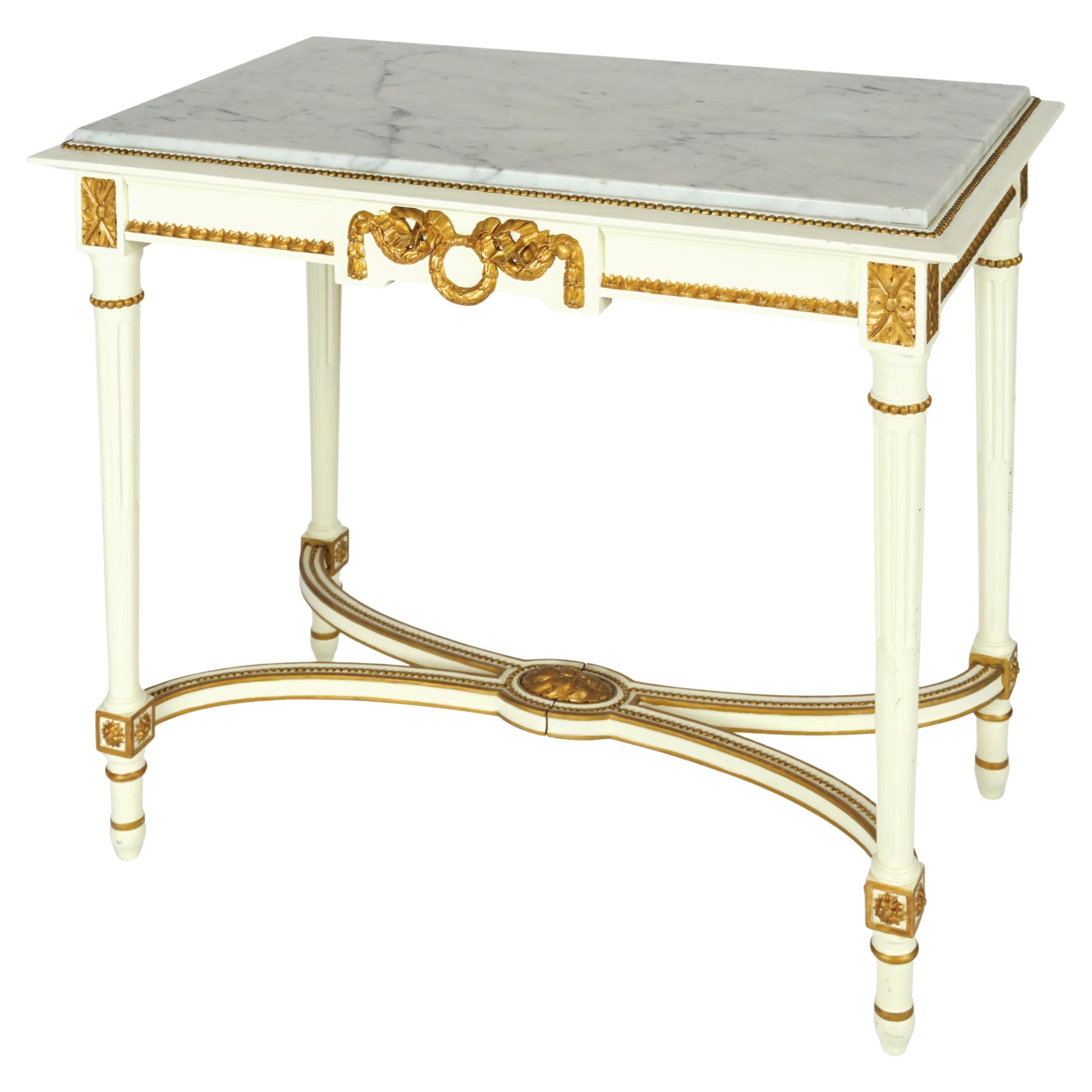 An Exquisite Gustavian Console Table in Original Paint With Faux ...