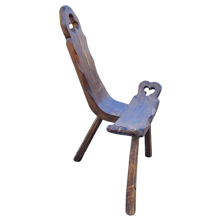 1900s Hand-Crafted Spanish Primitive Birthing Chair at 1stDibs
