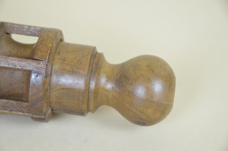 1900s Italian Vintage Wooden Ravioli Rolling Pin For Sale at 1stDibs