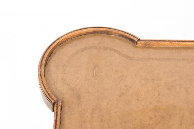 1900s Leather Top Provincial Game Table at 1stDibs
