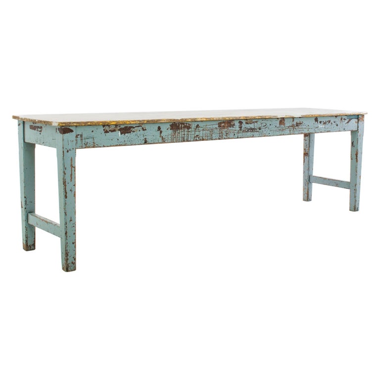 1900s Rustic European Farm Table at 1stDibs