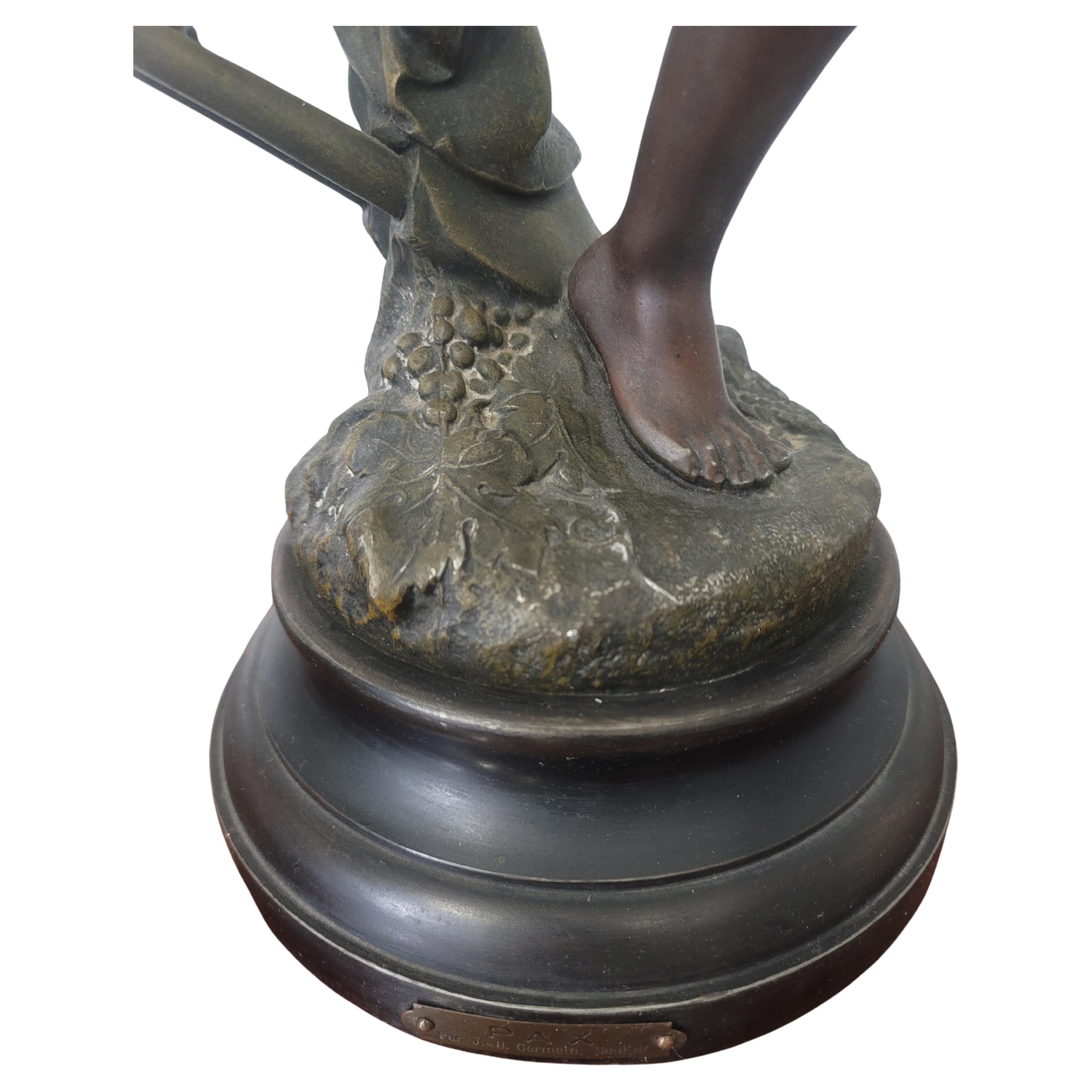 1900s Spelter Joan Of Arc Sculpture by Jean-Baptiste Germain at 1stDibs