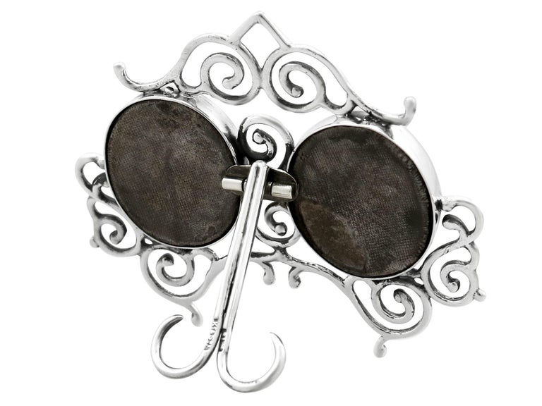 1901 Antique Edwardian Sterling Silver Double Commemorative Frame For ...