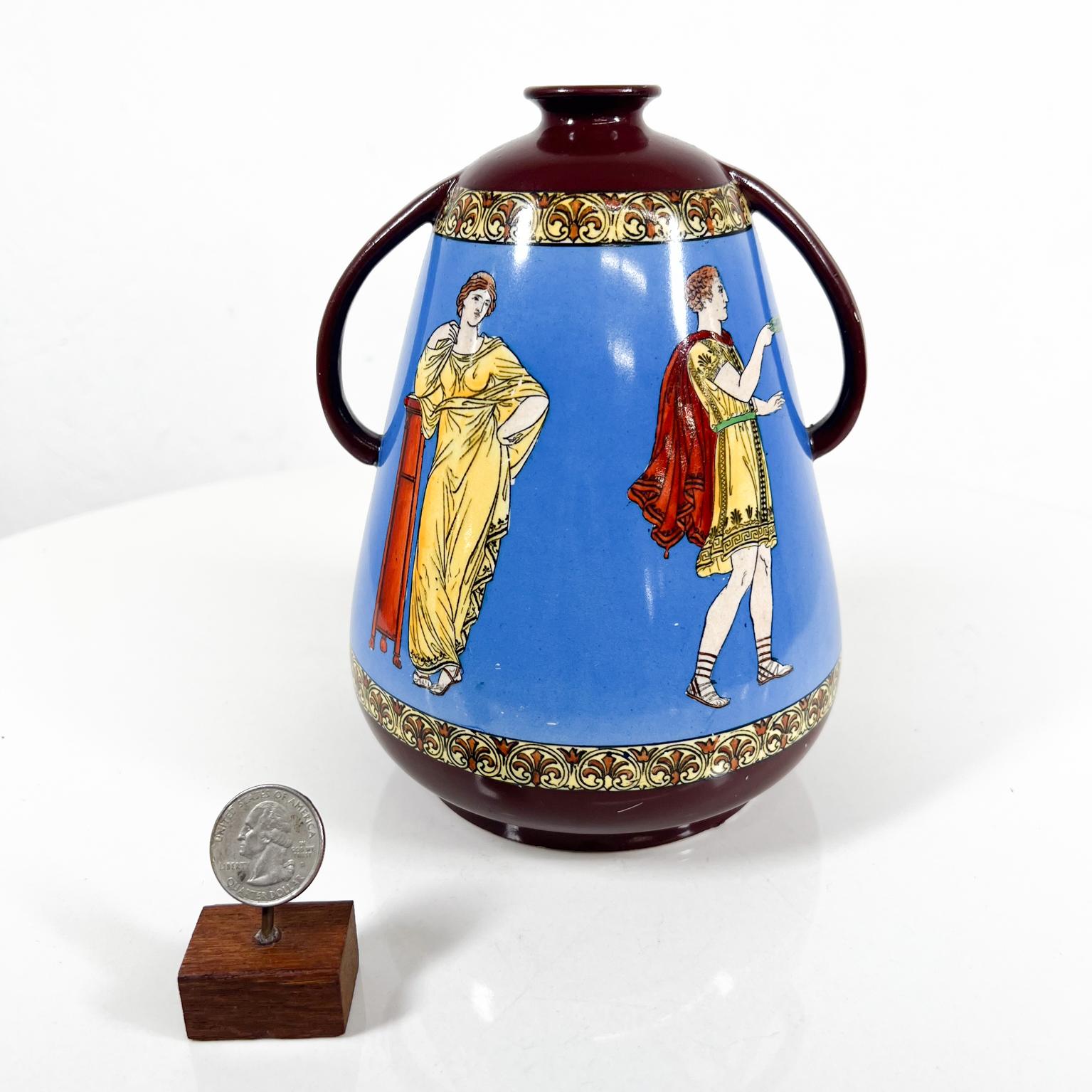 1903 Greek Revival Vase Frank Beardmore and Co Athenian Art Ware Fenton ...