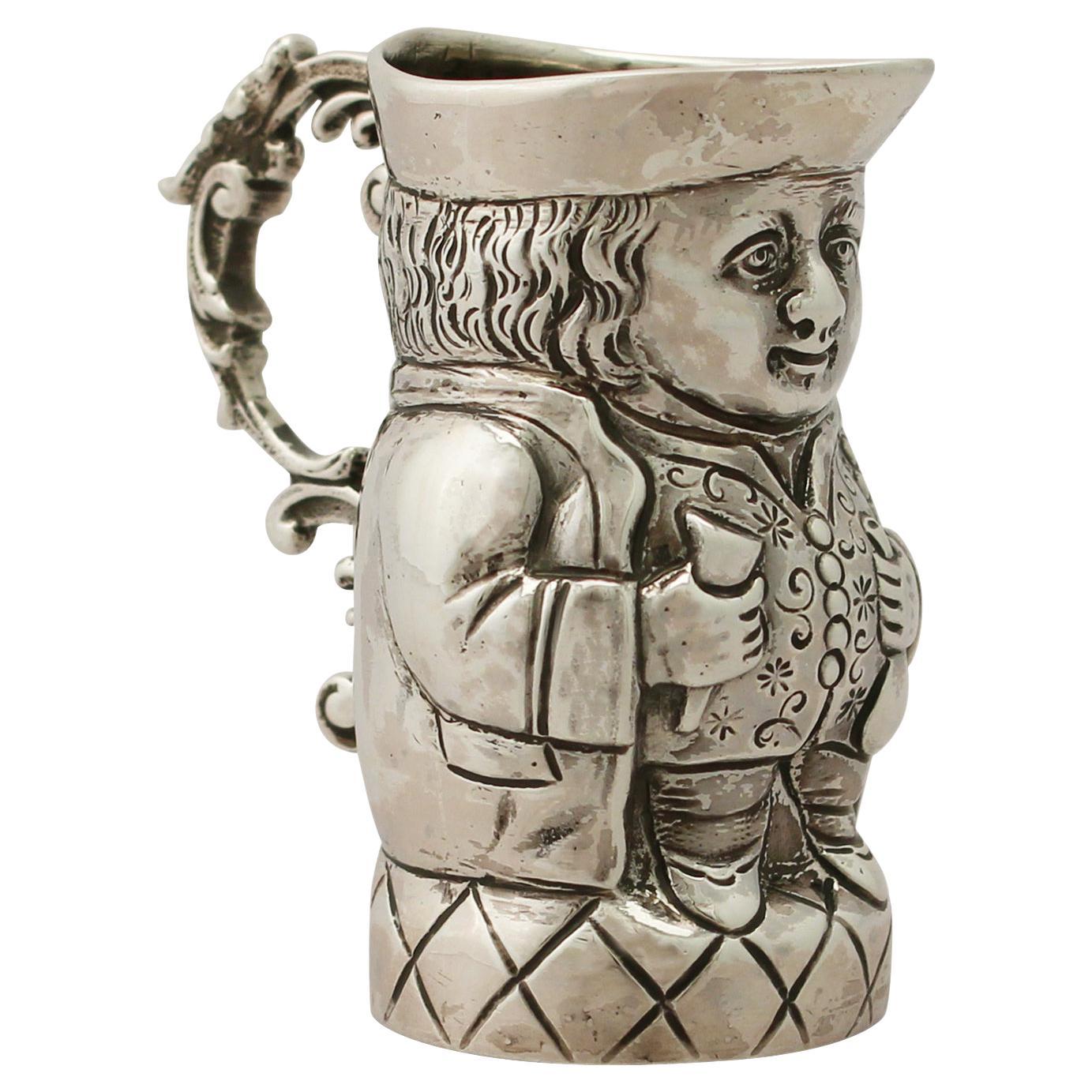 Antique German Baroque-Style Silver Beaker with Old Coins For Sale at ...