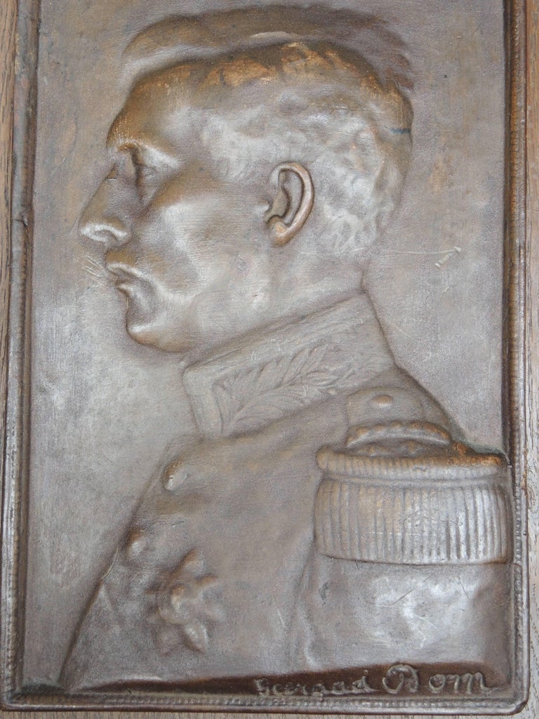 1909 Royal Coronation Plaque of King Albert of Belgium at 1stDibs