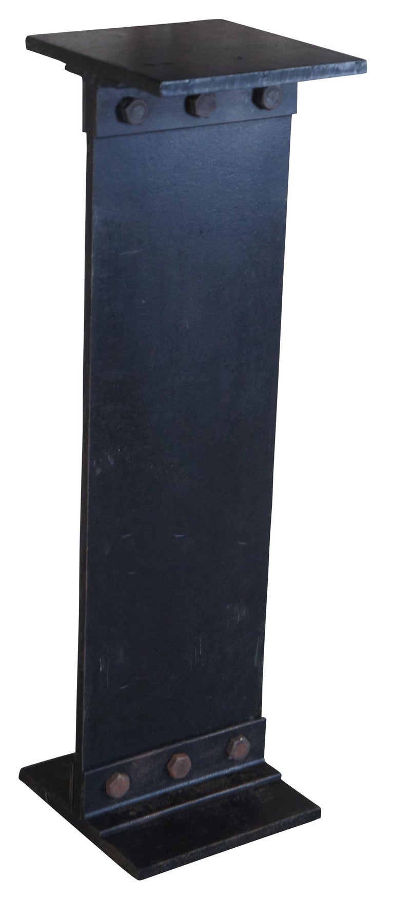 190lb Industrial Steel I Beam Pedestal Table Stand Art Sculpture ...