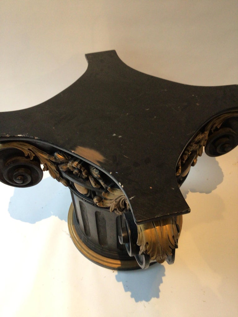 1910, Large Wood Capitol Base For Sale at 1stDibs