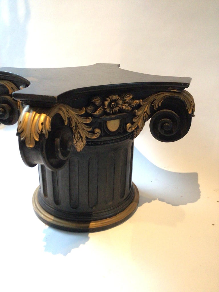 1910, Large Wood Capitol Base For Sale at 1stDibs