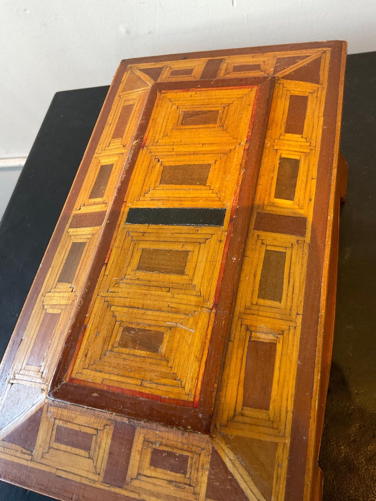 1910 Matchstick Jewlry Box For Sale at 1stDibs